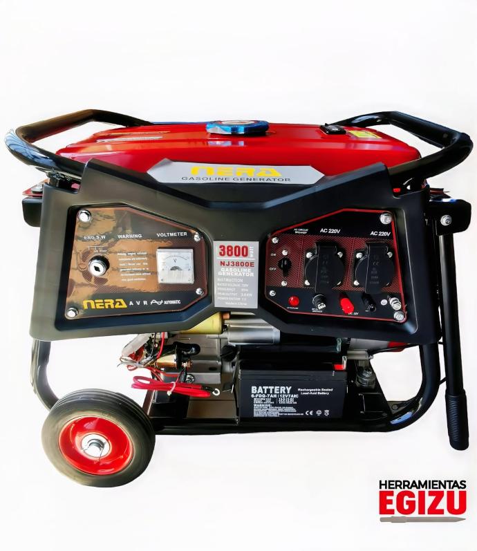 Generador Gasolinero de 3800 watts - Nera | HERRAMIENTAS EGIZU
